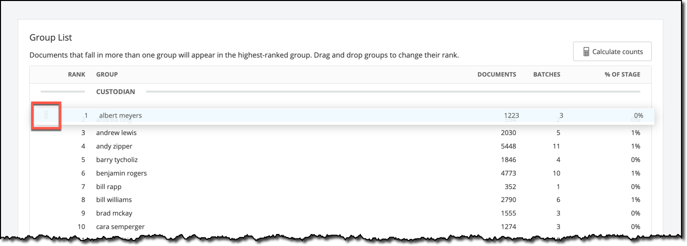 Using review stages – DISCO